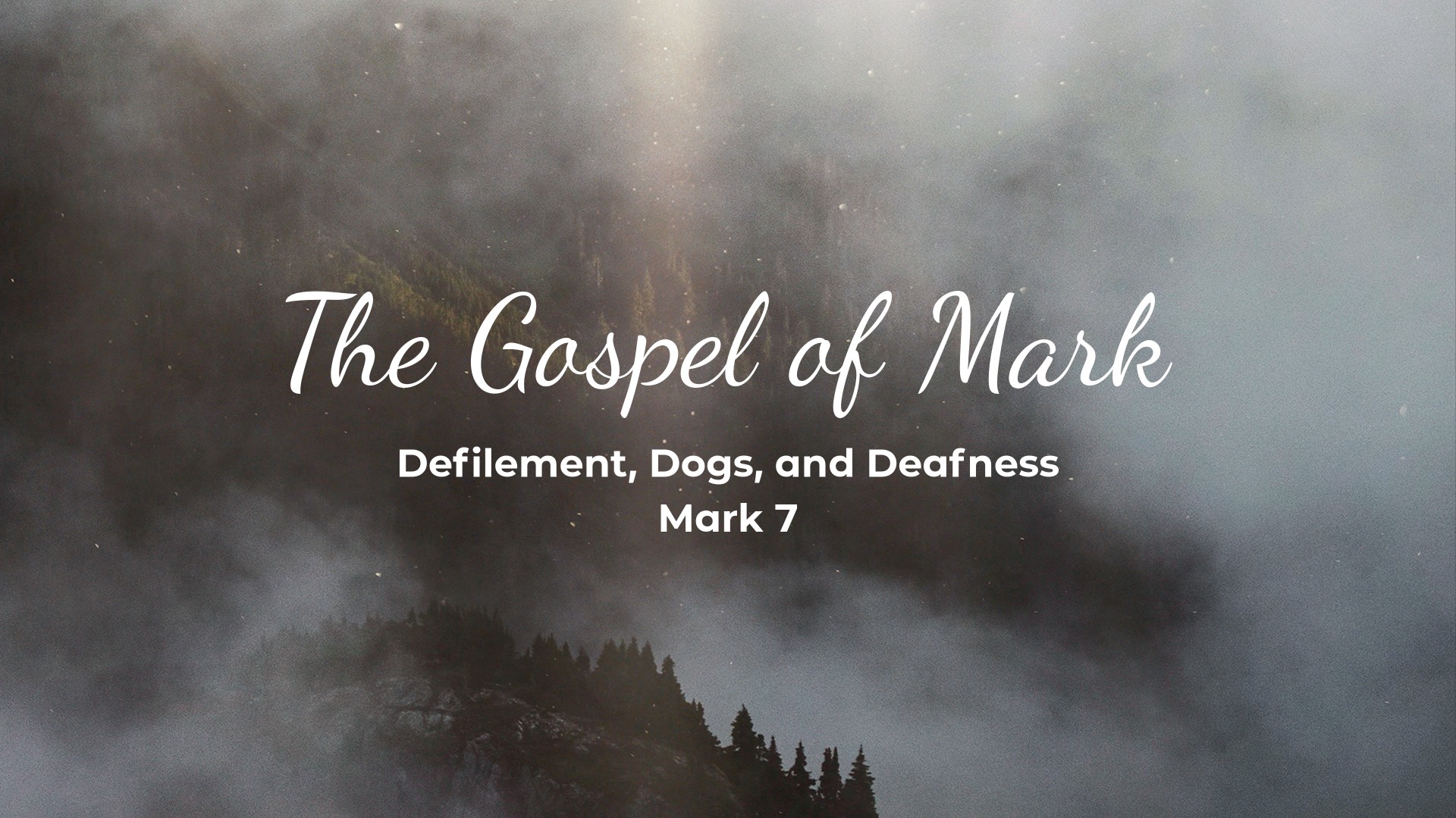 Defilement, Dogs, and Deafness – Mark 7 – theSteveLucas